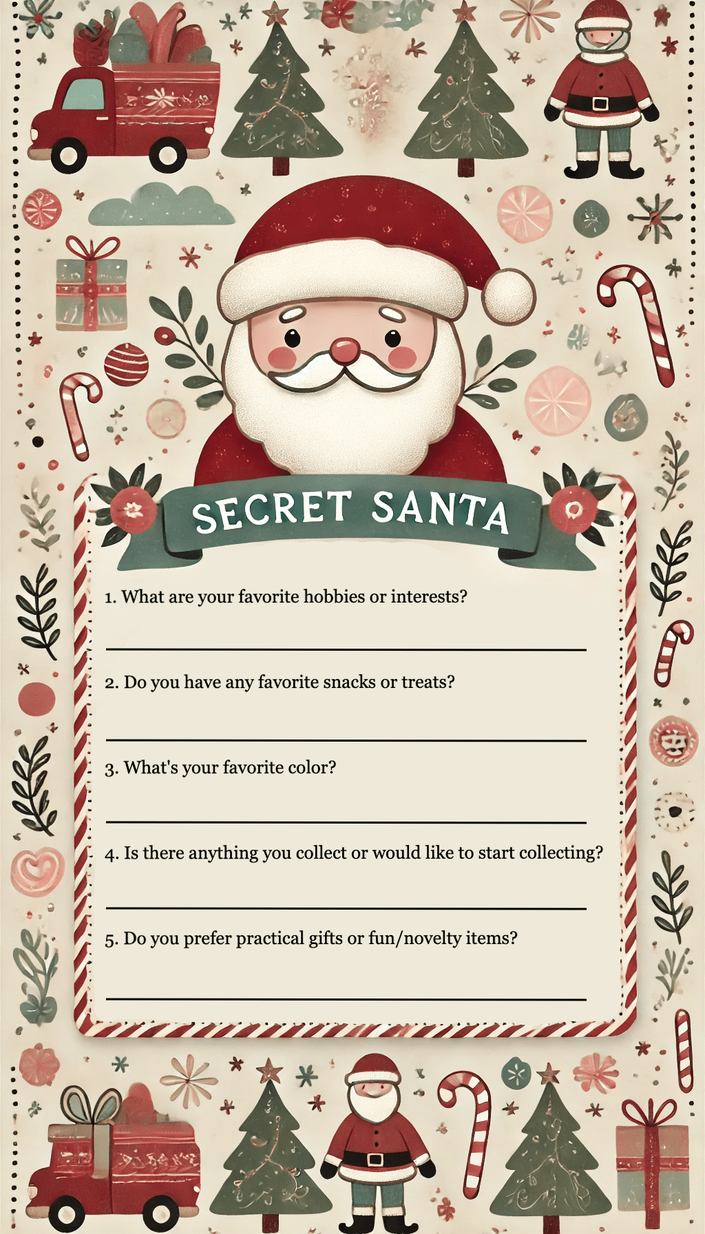 Secret Santa Questions for Easier Gift Giving | Elfster